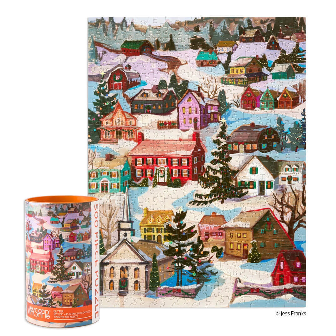 Winter Village Christmas Puzzle by WerkShoppe • Puzzle Weekend