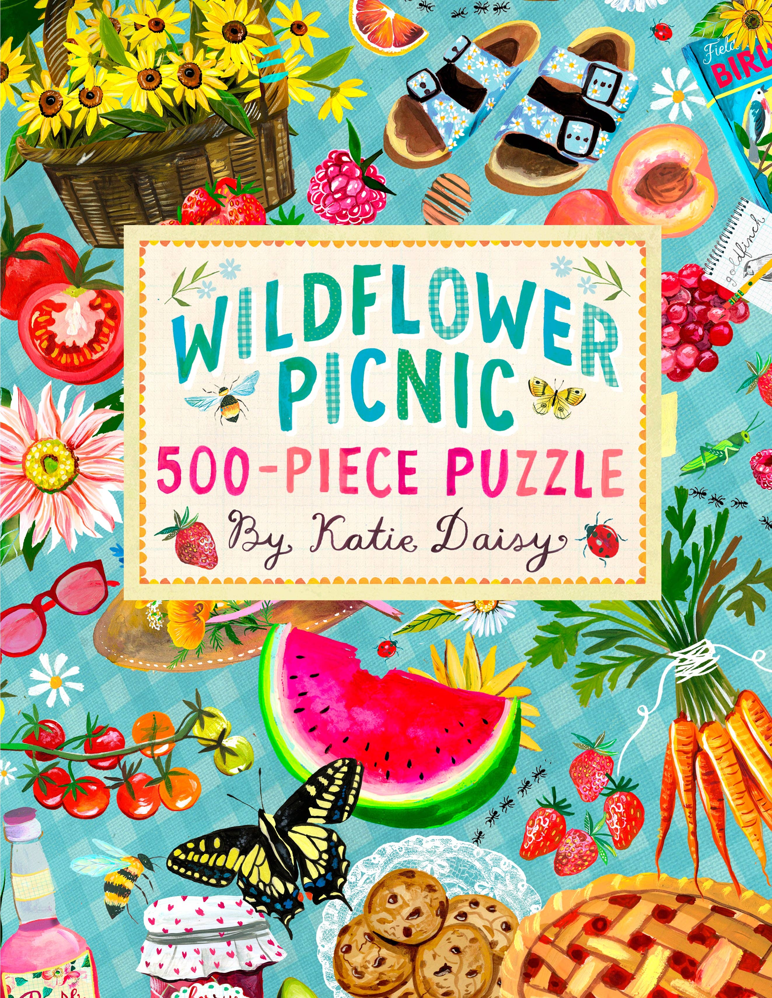 Wildflower Picnic Katie Daisy 500 Piece Puzzle • Puzzle Weekend
