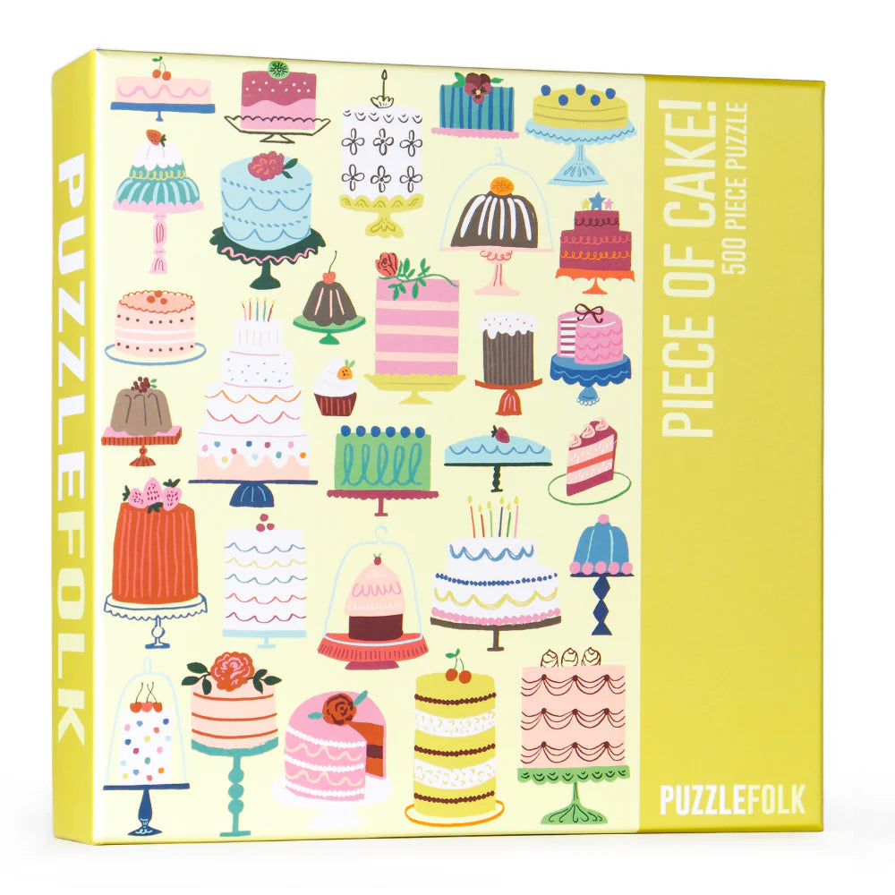 Piece of Cake Puzzlefolk Birthday Puzzle • Puzzle Weekend