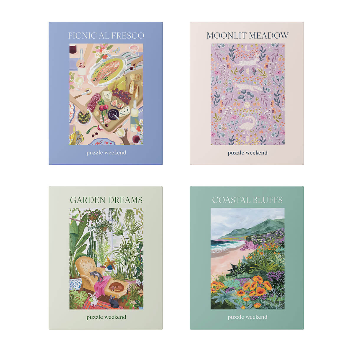 Puzzle Weekend Full Collection • Modern 1000 Piece Jigsaw Puzzles