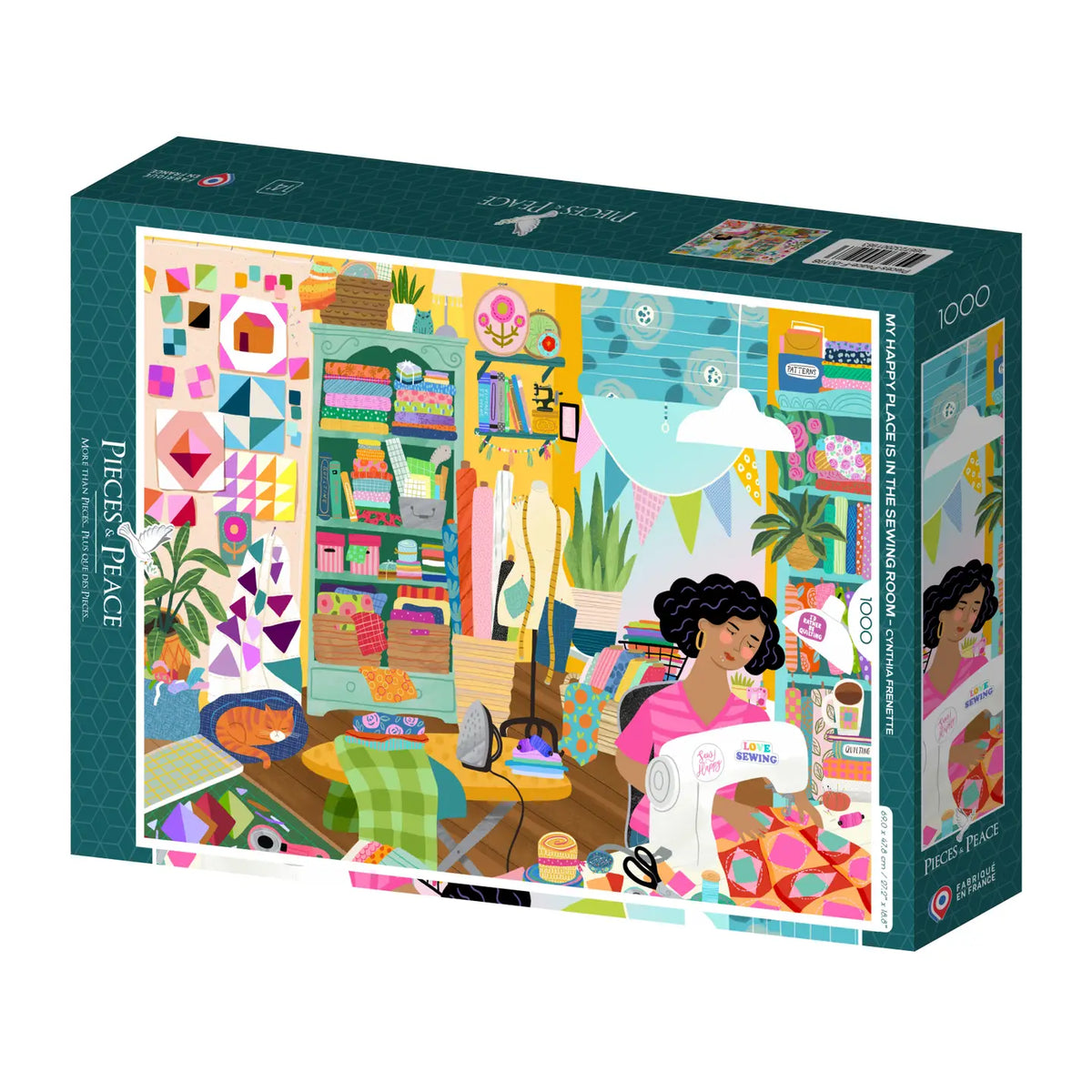 Sewing Room 1000 Piece Puzzle • Gift for Quilters • Pieces & Peace ...