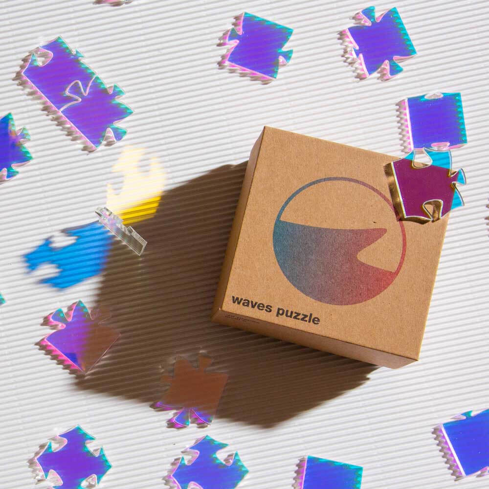 Waves Puzzle • Iridescent • Puzzle Weekend